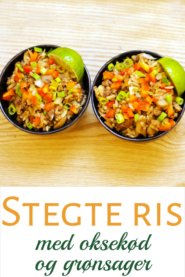 Stegte ris med oksekød og grønsager | Dagens tallerken