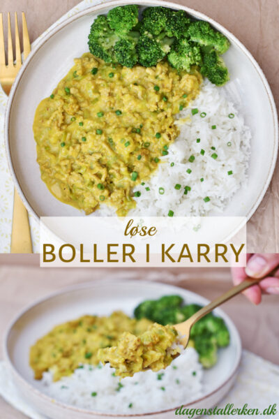 Løse boller i karry - en børnevenlig kødsovs med karry