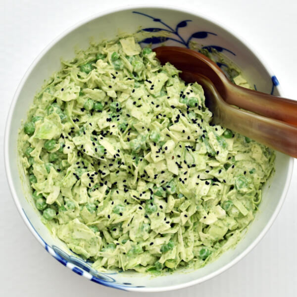 Grøn spidskålssalat | Cremet salat à la green goddess salat