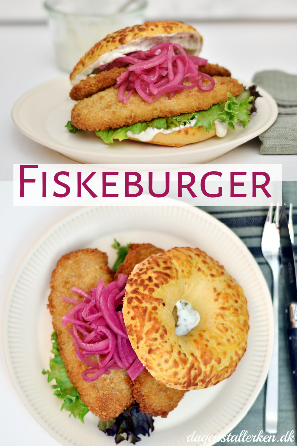 Fiskeburger | Skøn burger med sprød fisk til nemme hverdage